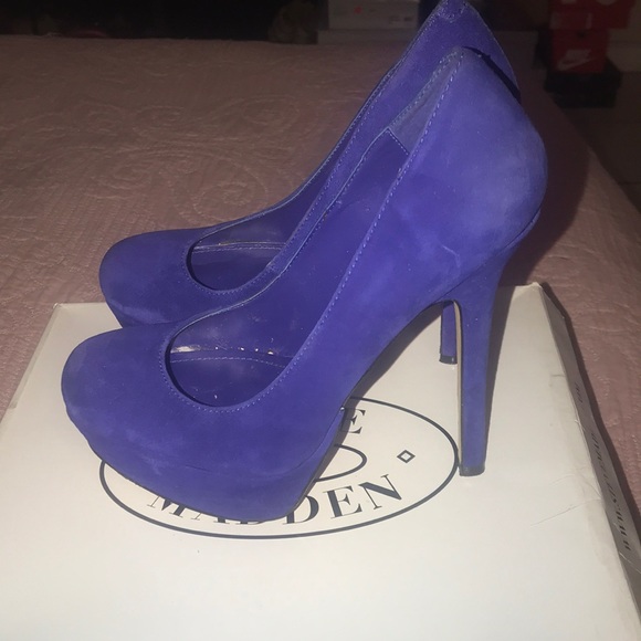 Steve Madden | Shoes | Steve Madden Royal Blue Platform | Poshmark
